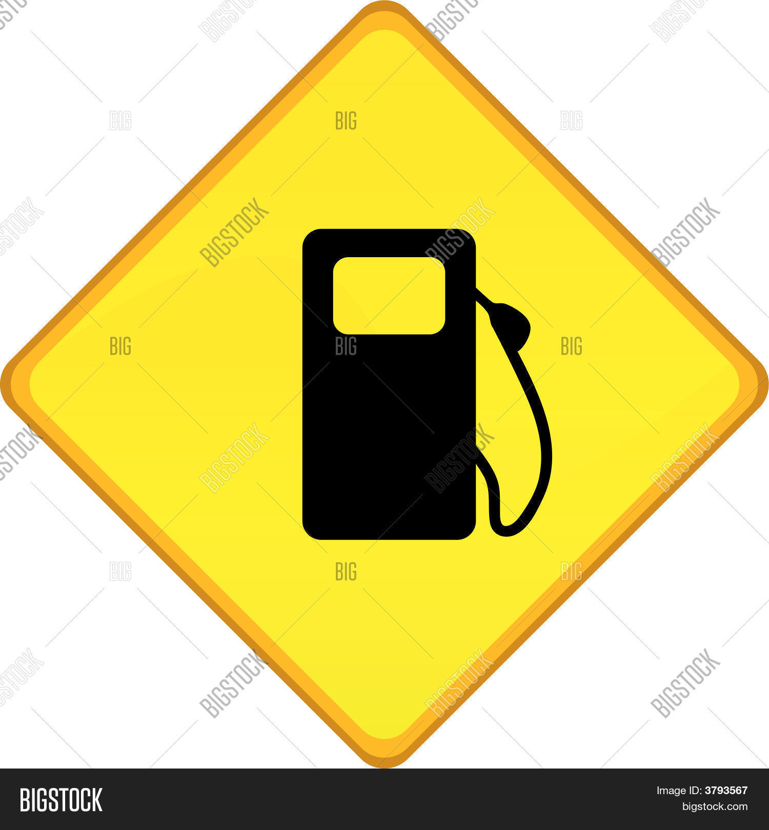 Gas Station Sign Vector & Photo (Free Trial) | Bigstock