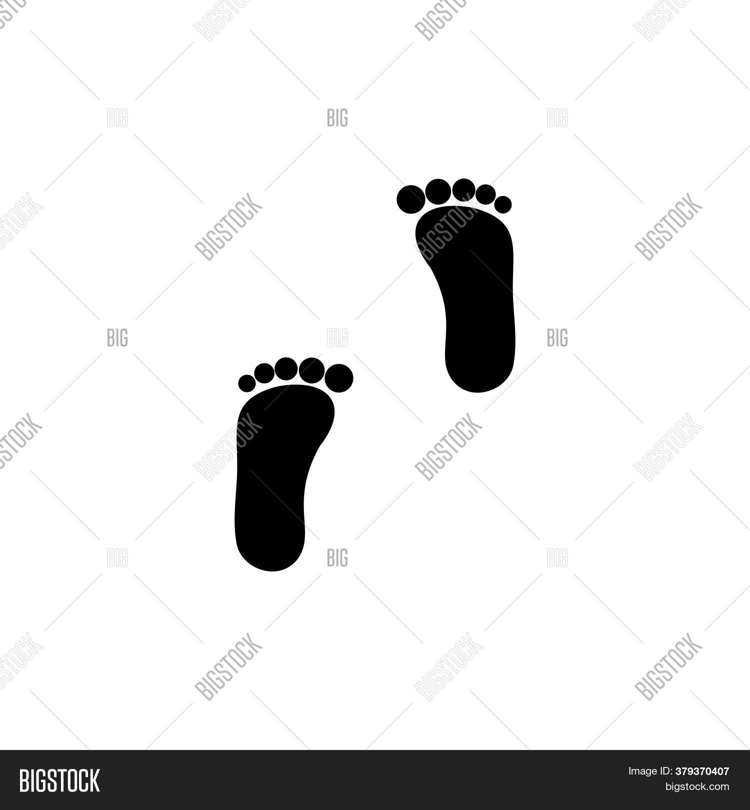 Foot Vector Logo Icon Vector & Photo (Free Trial) | Bigstock