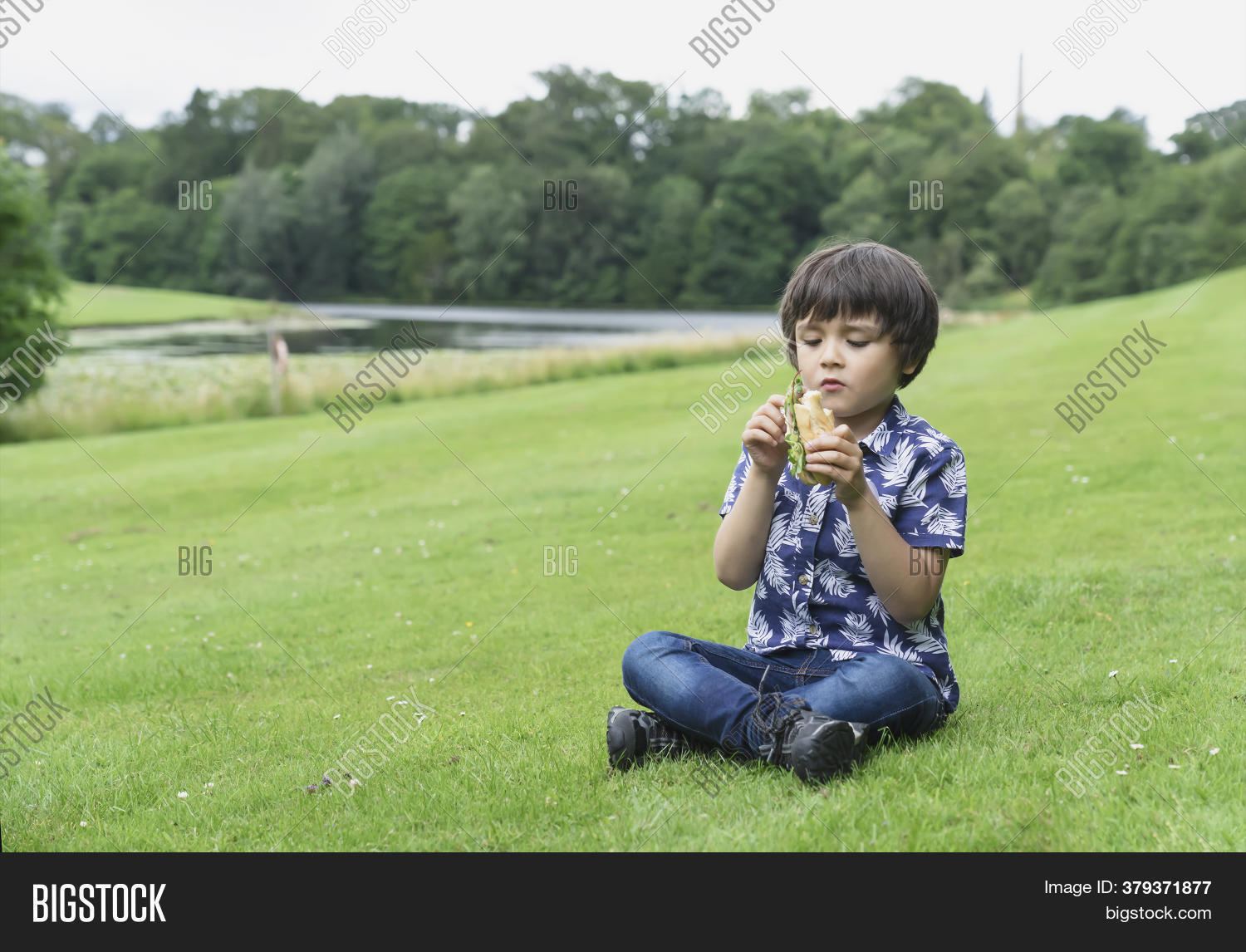 Hungry Kid Boy Eating Image & Photo (Free Trial) | Bigstock