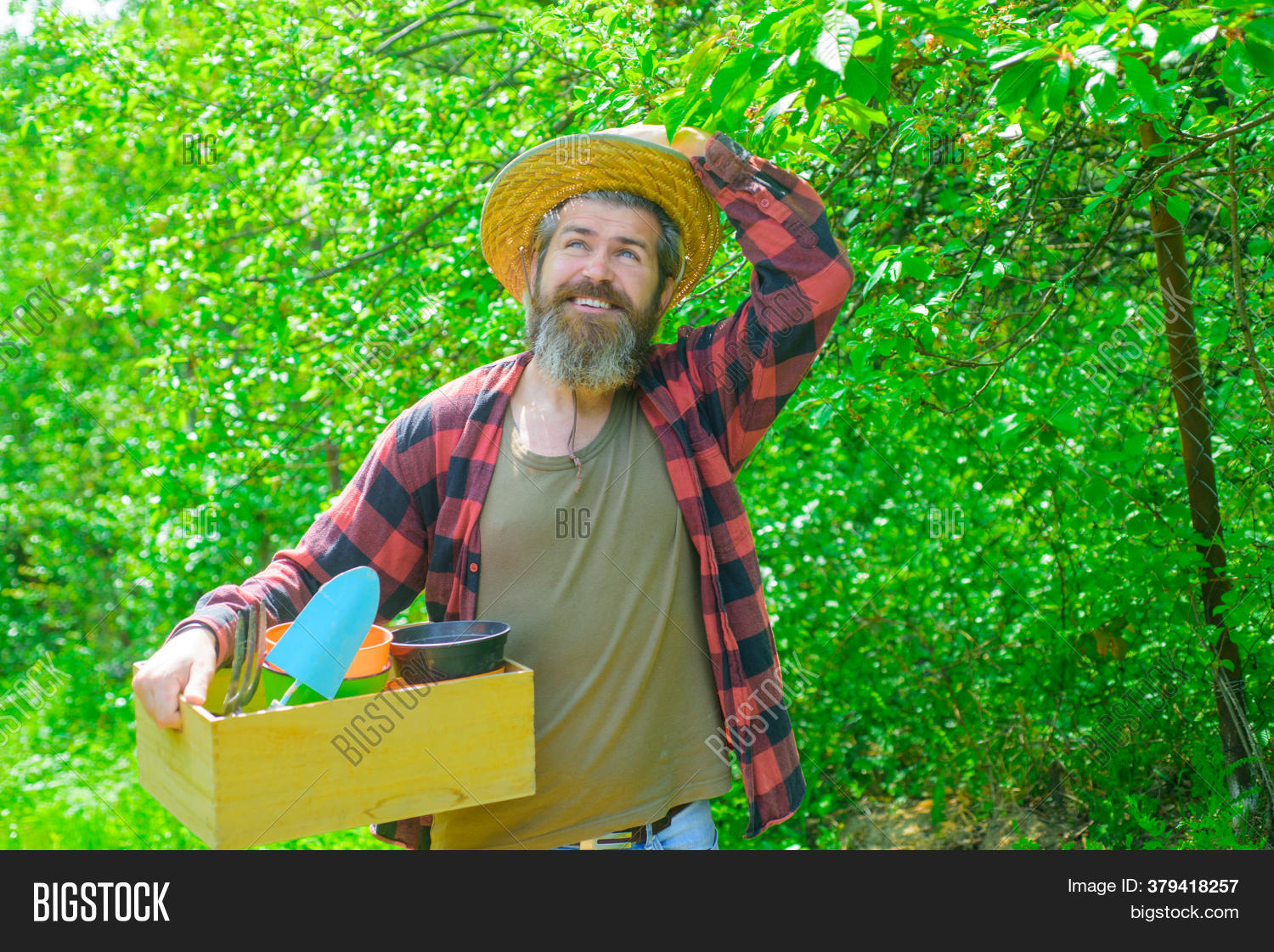 Gardener Work. Happy Image & Photo (Free Trial) | Bigstock