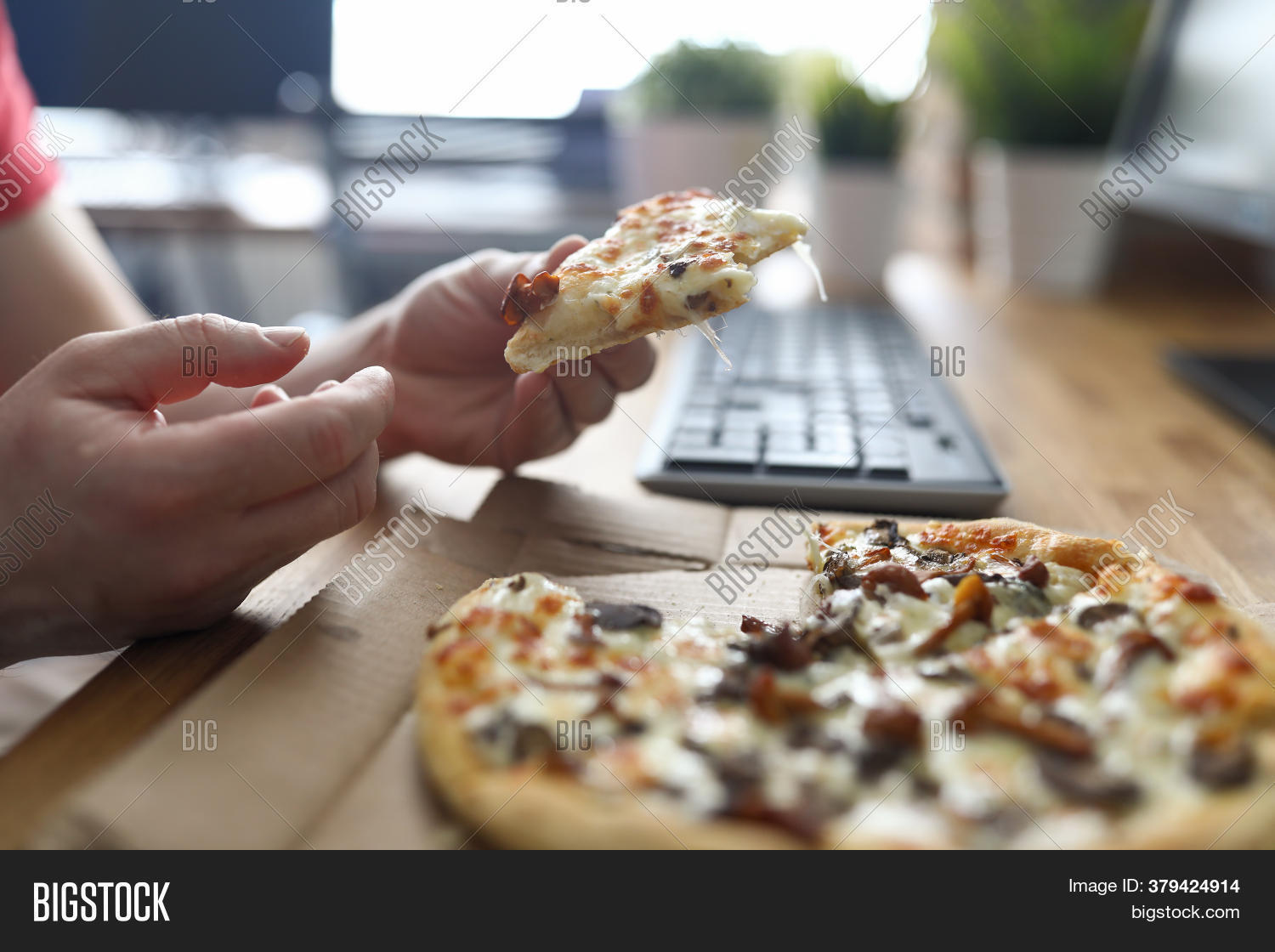 Man Eating Pizza Image & Photo (Free Trial) | Bigstock