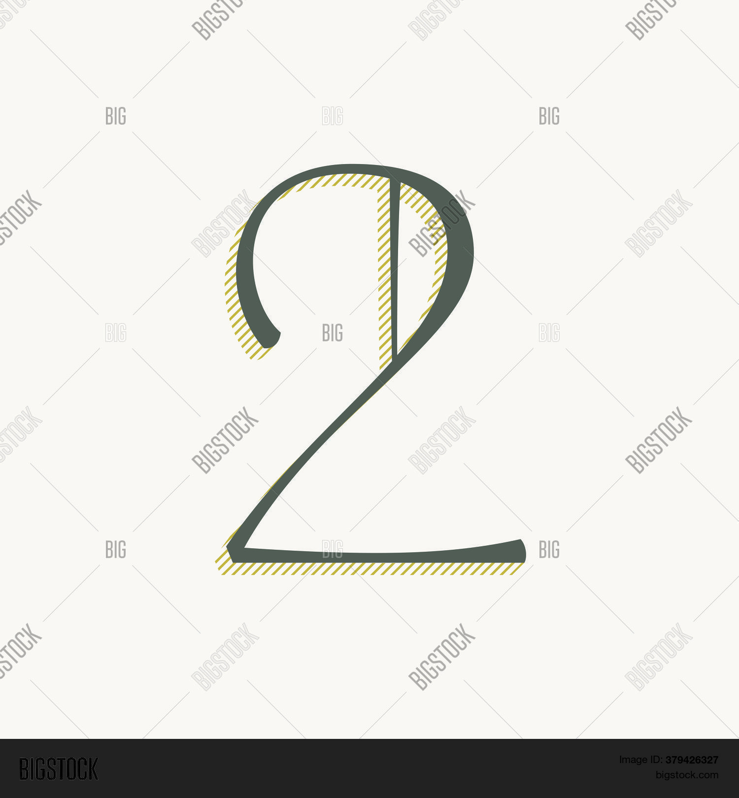Elegant Number Two Vector & Photo (Free Trial) | Bigstock