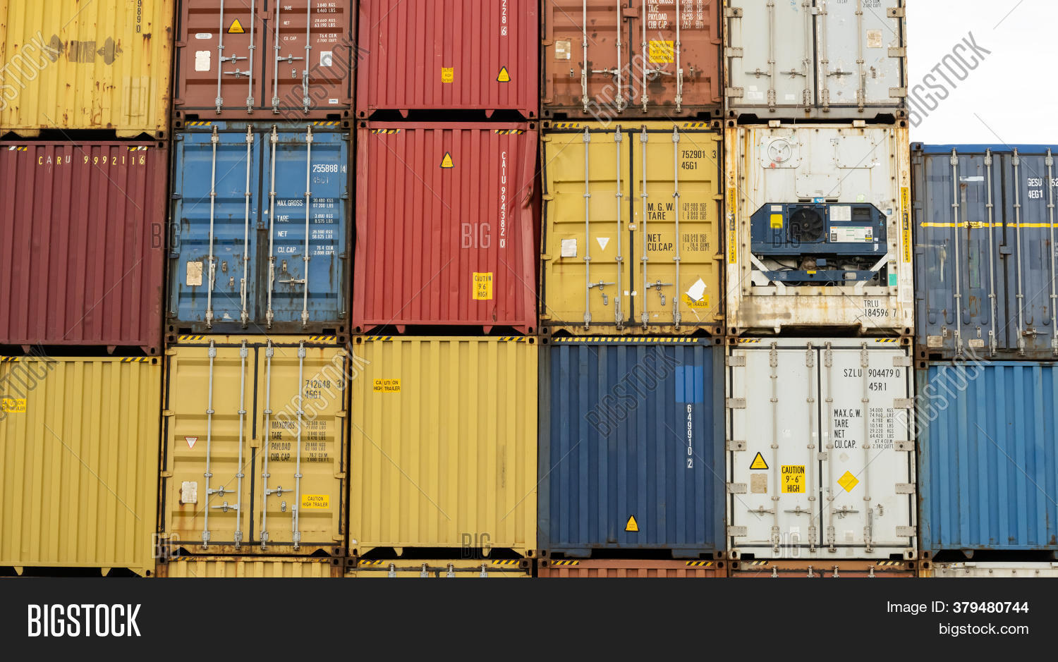 Iso Containers Stacked Image & Photo (Free Trial) | Bigstock