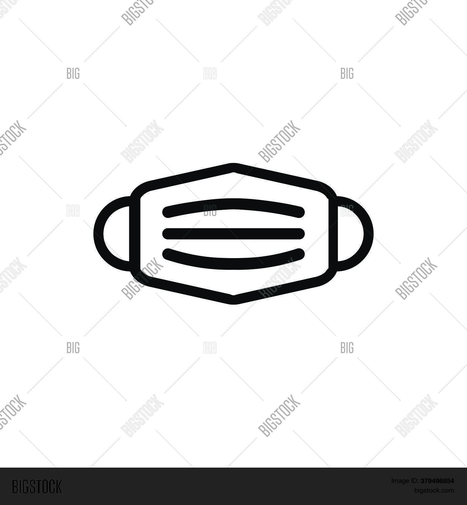 Face Mask Icon Vector Vector & Photo (Free Trial) | Bigstock