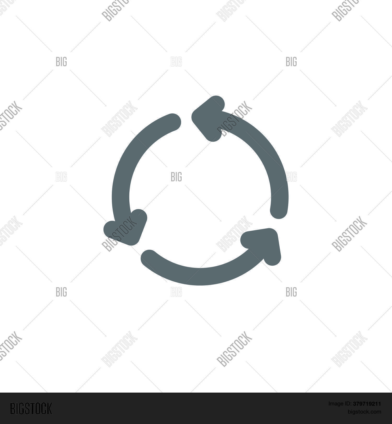 Three Arrows Cycle Vector & Photo (Free Trial) | Bigstock