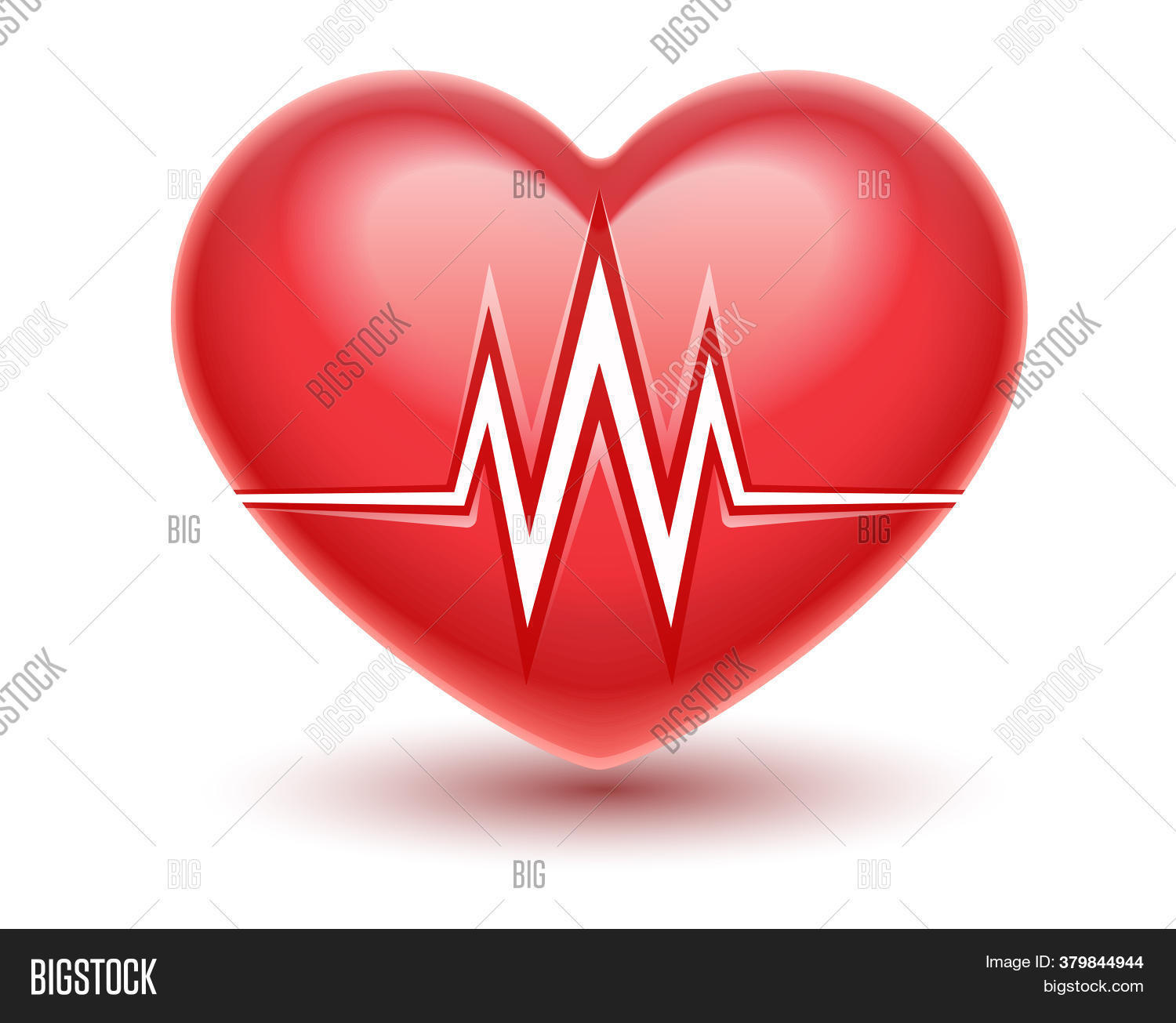 Red Heart Attack Icon Image & Photo (Free Trial) | Bigstock