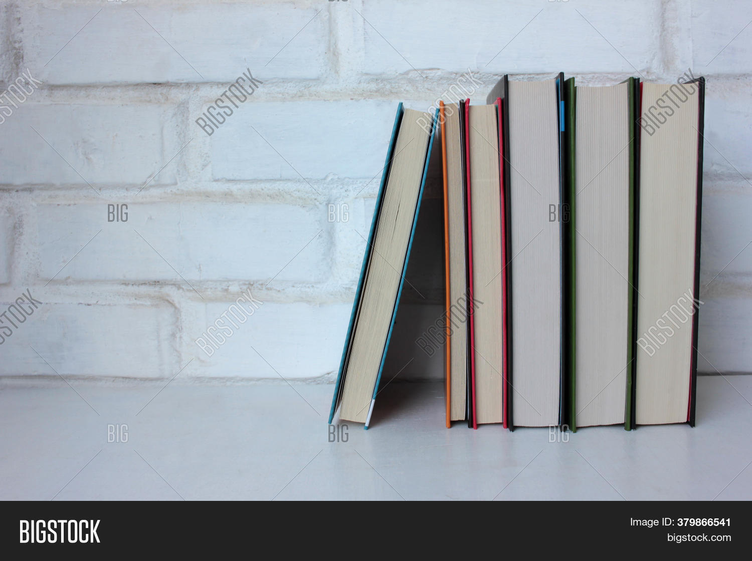 Stack Book On Table Image & Photo (Free Trial) | Bigstock