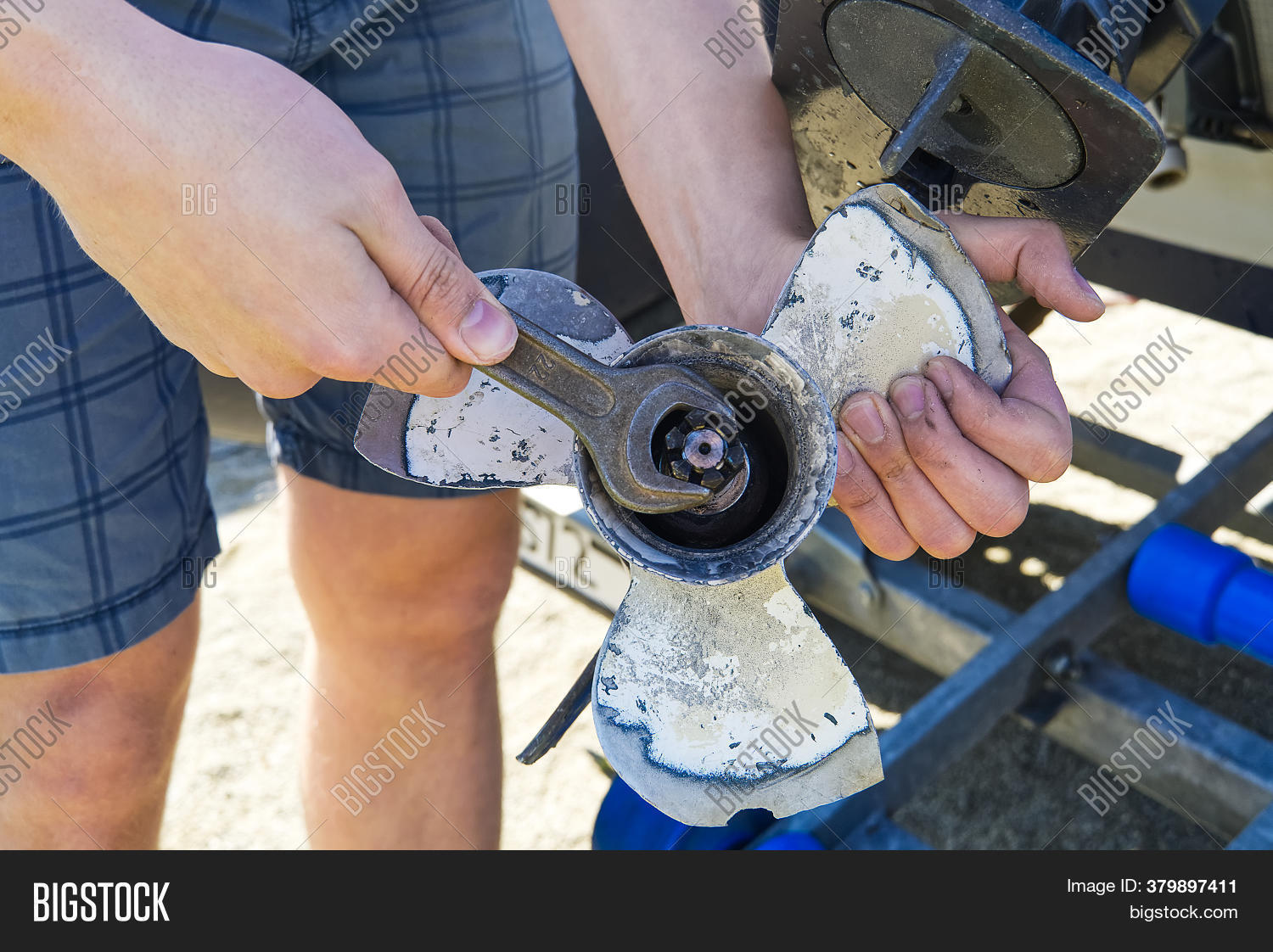 Man Changing Propeller Image & Photo (Free Trial) | Bigstock