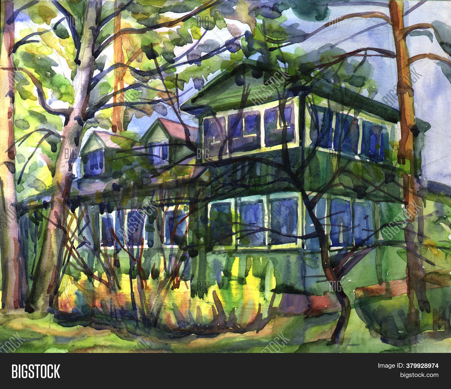 Rural Dacha House Image & Photo (Free Trial) | Bigstock
