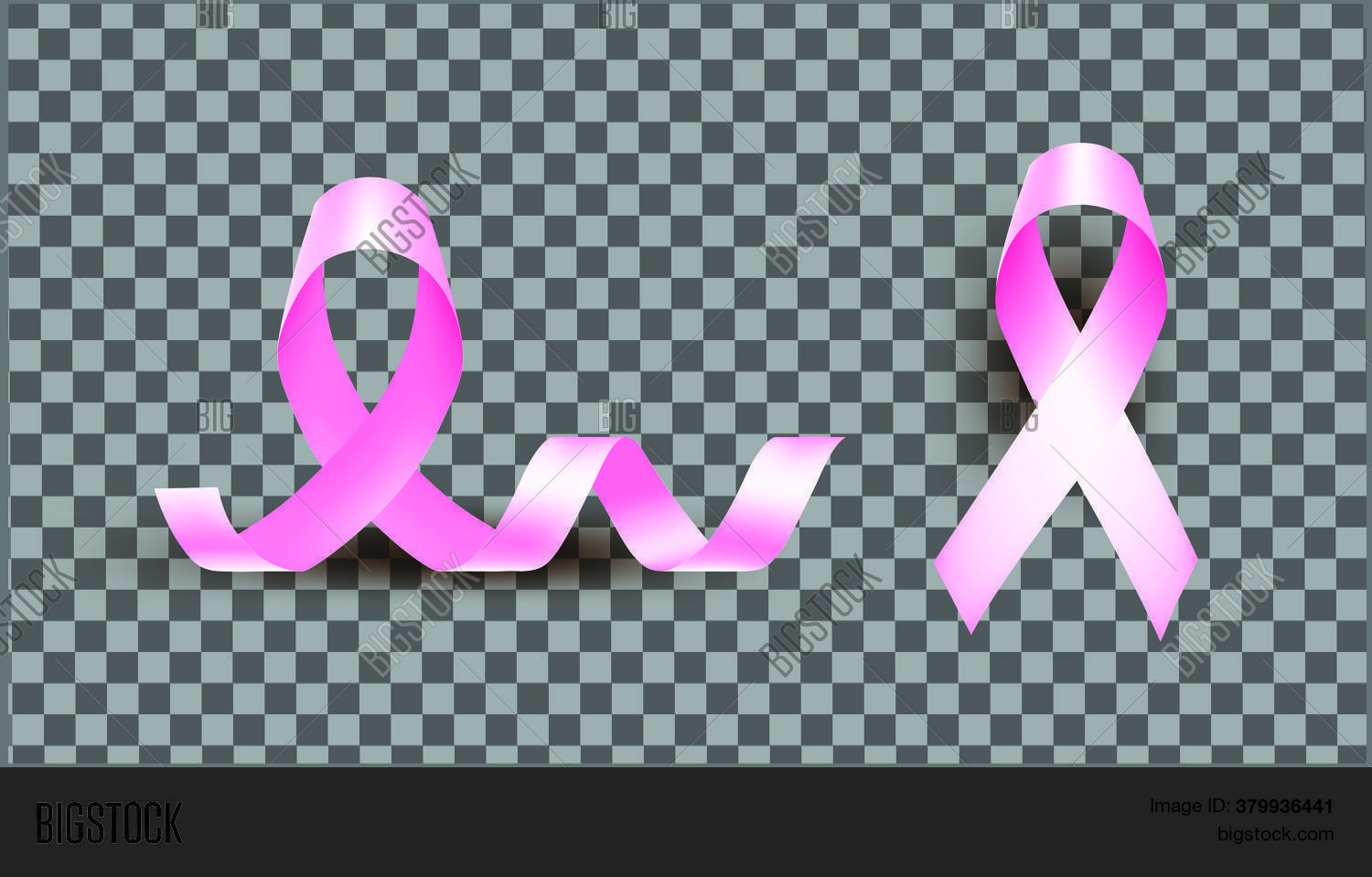 Element Pink Ribbon Vector & Photo (Free Trial) | Bigstock