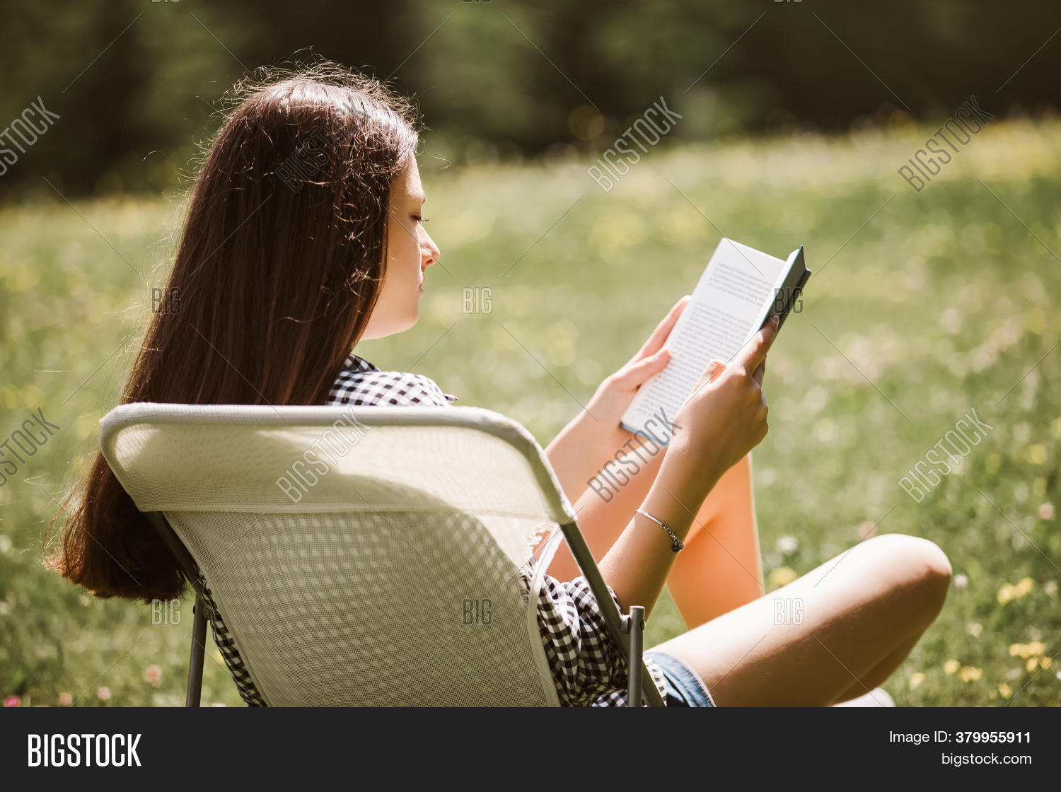 Girl Reading Her Image & Photo (Free Trial) | Bigstock