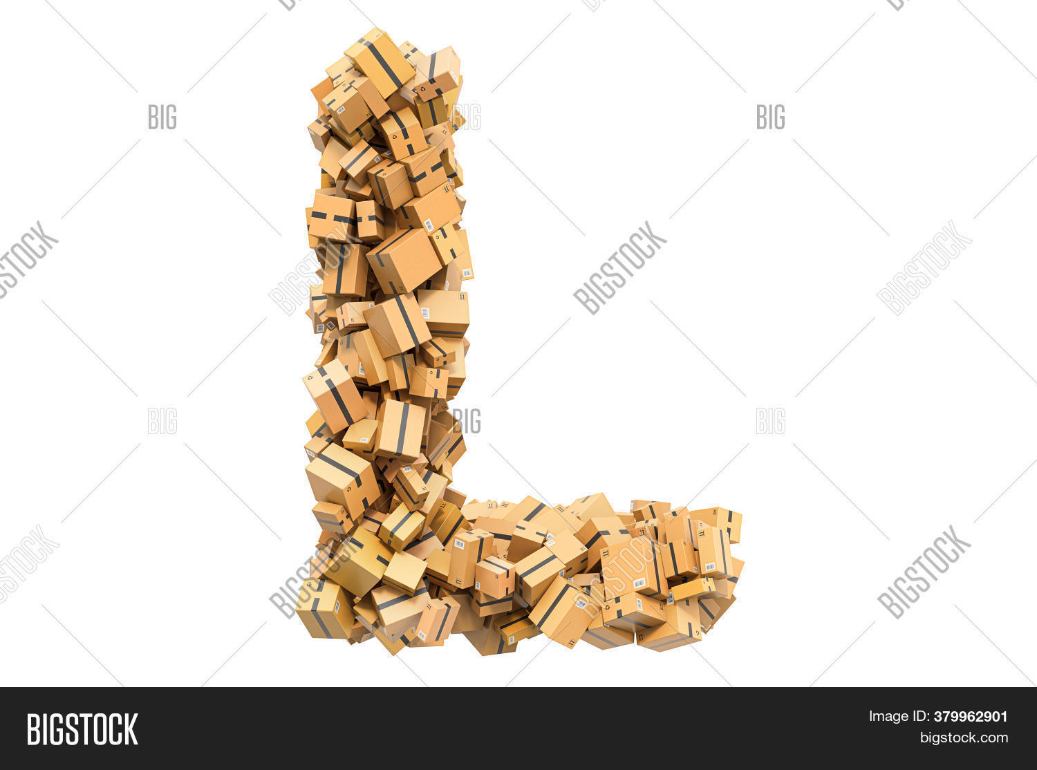 Letter L Cardboard Image & Photo (Free Trial) | Bigstock