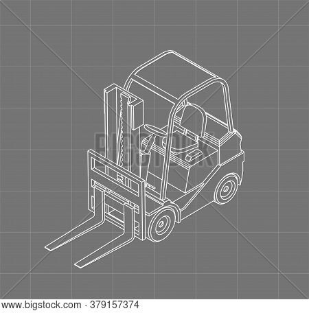 Isometric Forklift Vector & Photo (Free Trial) | Bigstock