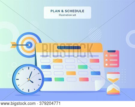 Plan Schedule Vector & Photo (Free Trial) | Bigstock