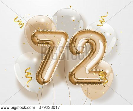 Happy 72th Birthday Vector & Photo (Free Trial) | Bigstock