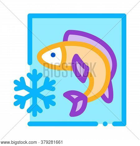 Frozen Fish Icon Vector & Photo (Free Trial) | Bigstock