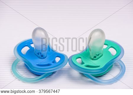 Blue Pacifier Isolated Image & Photo (Free Trial) | Bigstock
