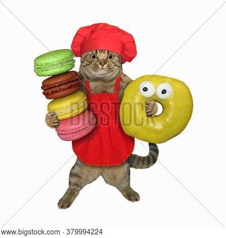 Beige Cat Baker Red Image & Photo (Free Trial) | Bigstock