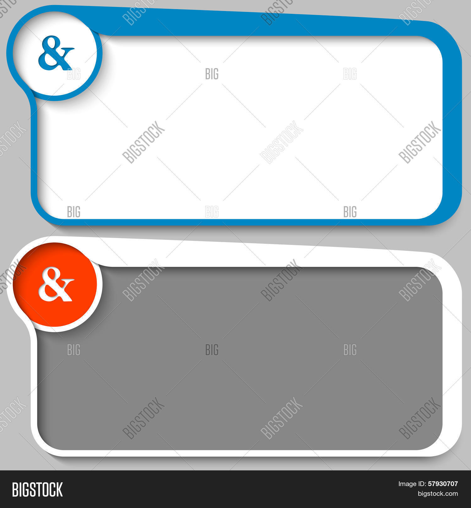 Two Vector Text Box Vector & Photo (Free Trial) | Bigstock