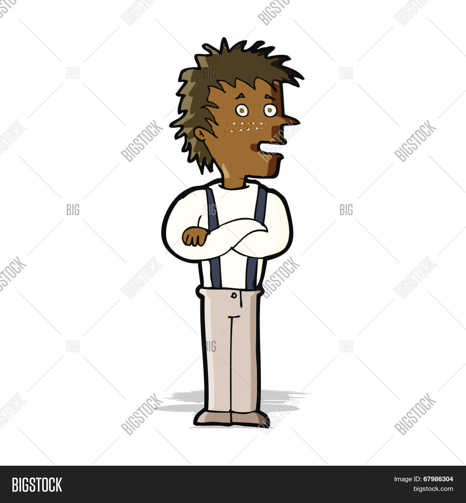 Cartoon Boy Folded Vector & Photo (Free Trial) | Bigstock