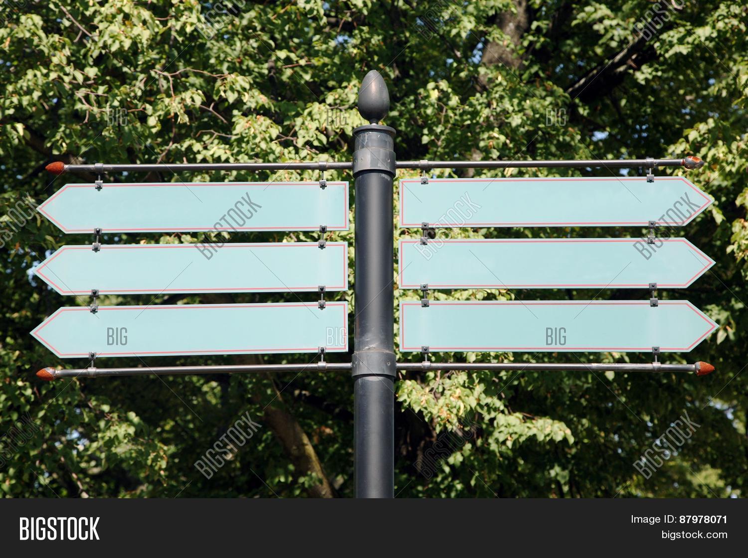 Blank Road Street Sign Image & Photo (Free Trial) | Bigstock