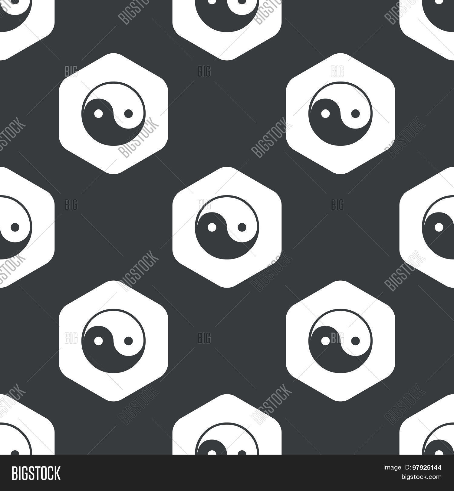 Black Hexagon Ying Vector & Photo (Free Trial) | Bigstock