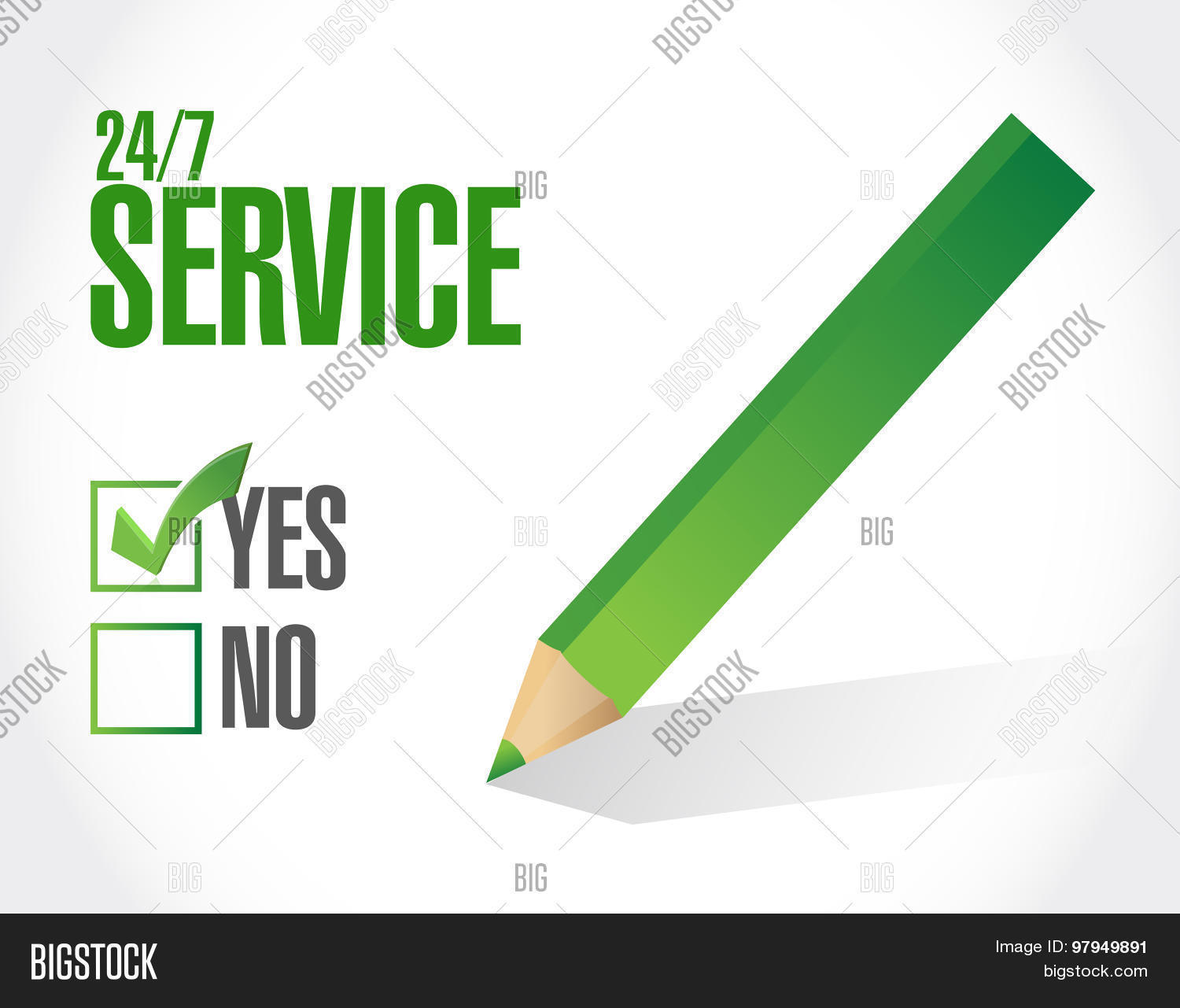 24-7 Service Check Image & Photo (Free Trial) | Bigstock