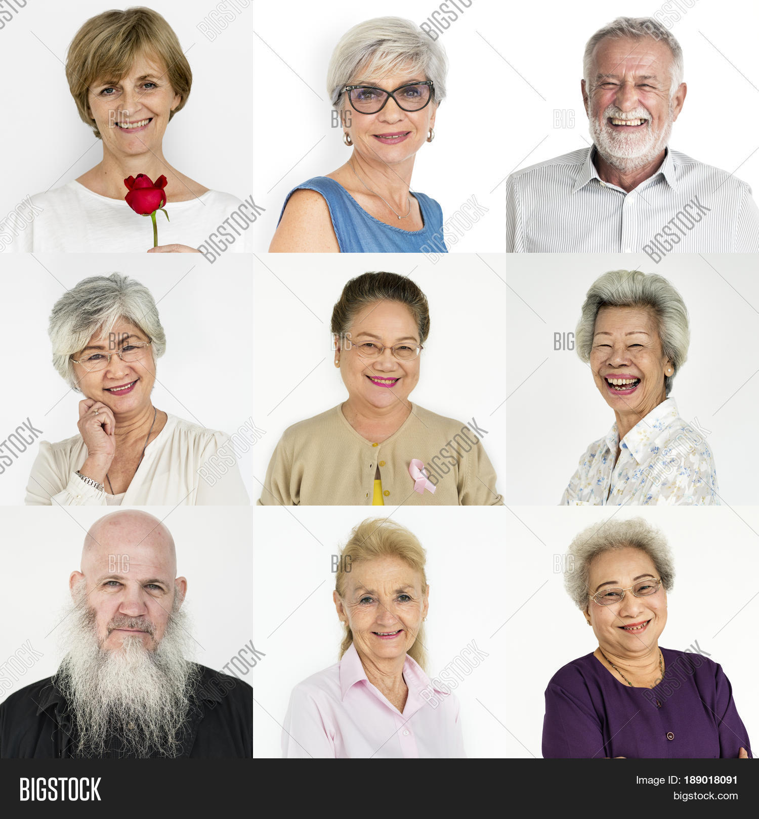 Set Diversity Senior Image & Photo (Free Trial) | Bigstock