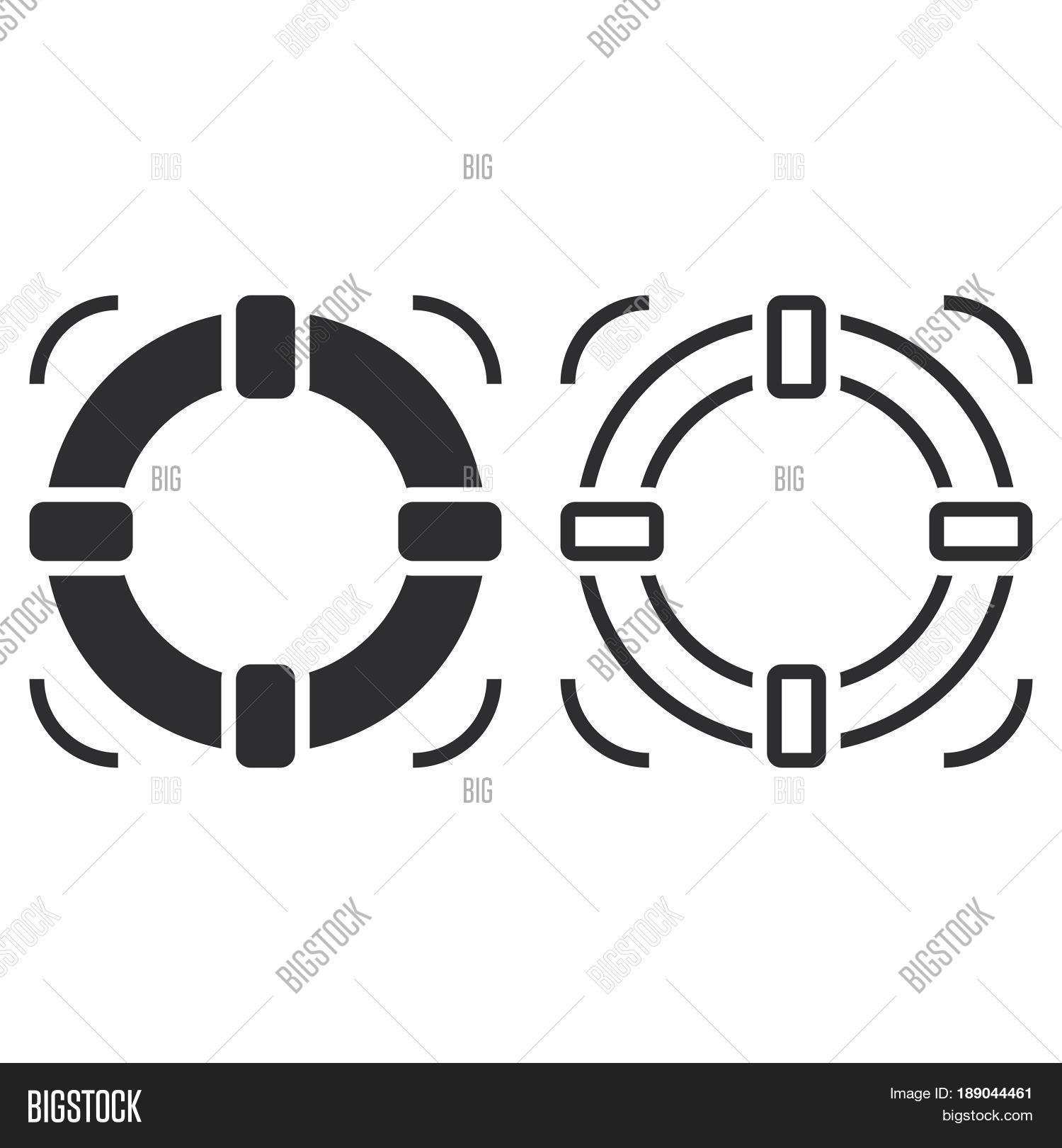 Lifebuoy Line Icon, Vector & Photo (Free Trial) | Bigstock