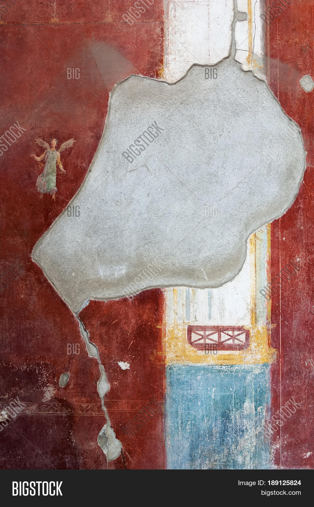 Ancient Red Fresco Image & Photo (Free Trial) | Bigstock