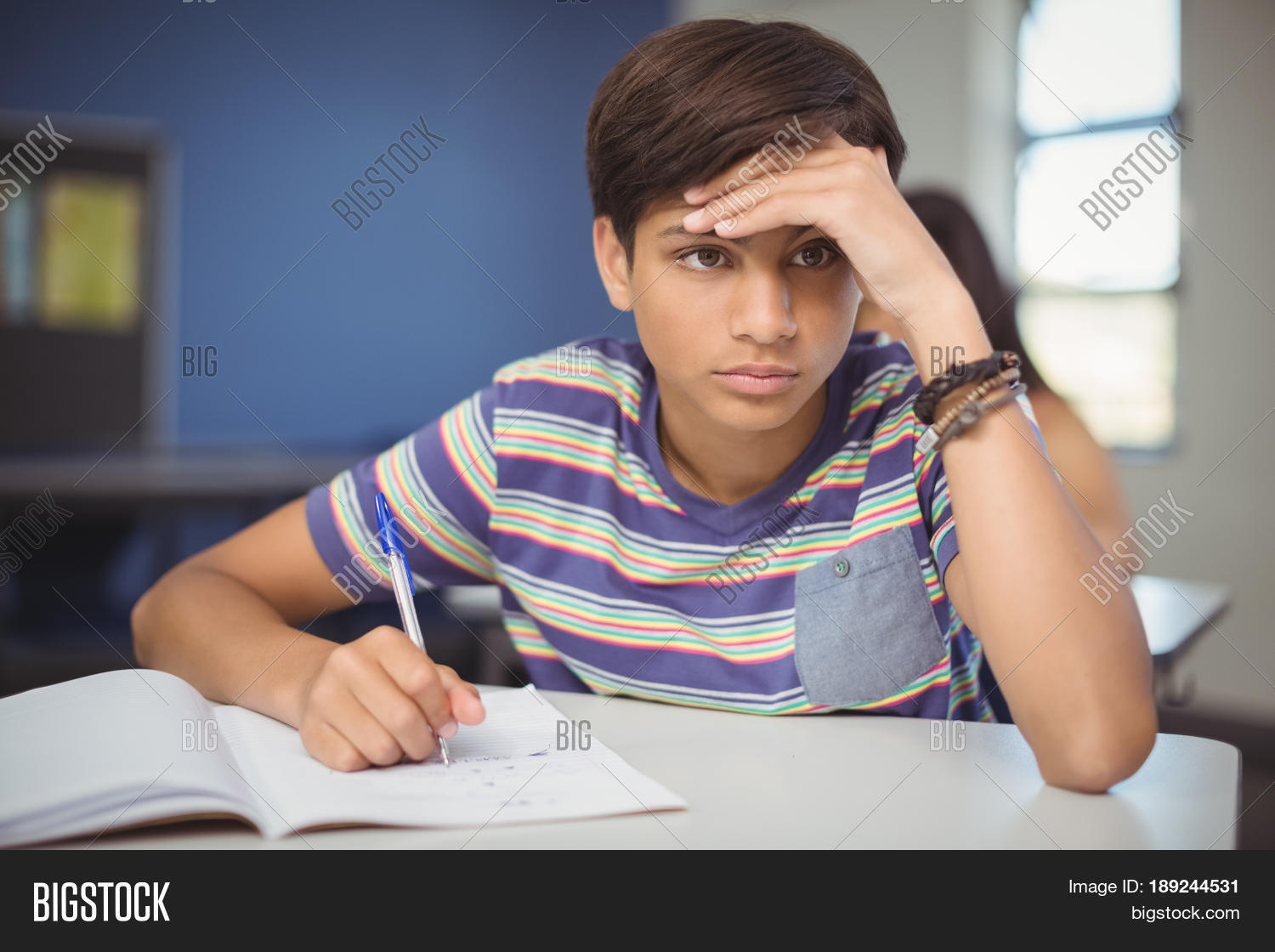 Tensed School Boy Image & Photo (Free Trial) | Bigstock
