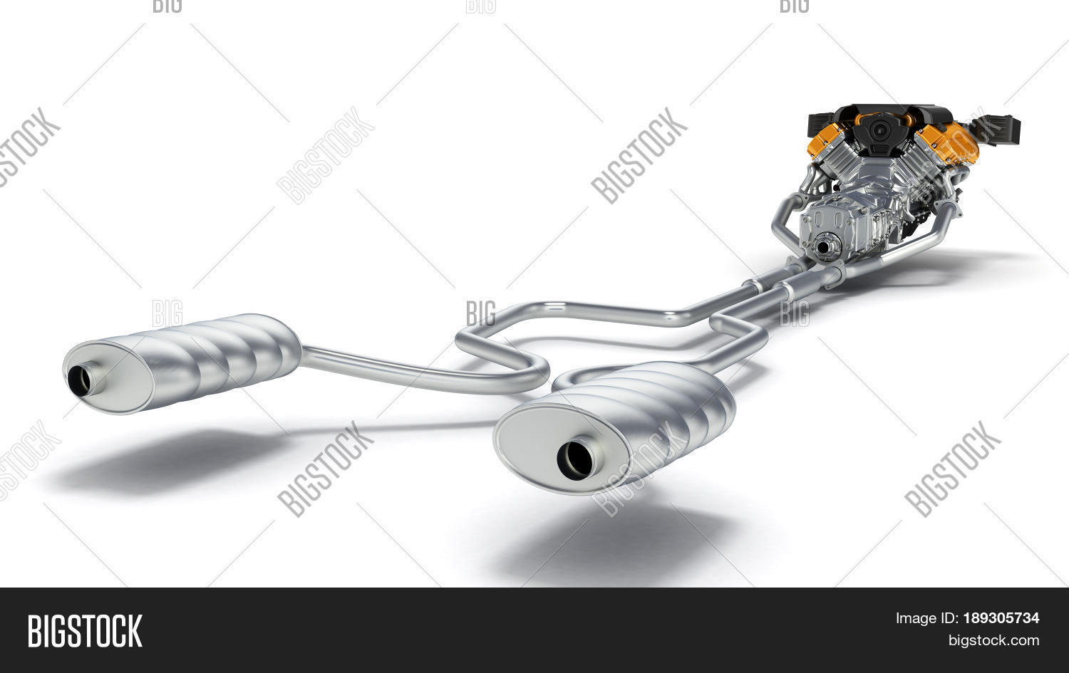 Exhaust Pipes System Image & Photo (Free Trial) | Bigstock