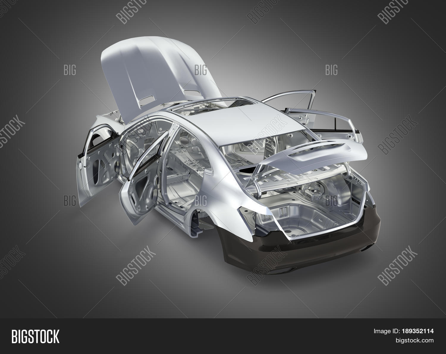Body Car No Wheel On Image & Photo (Free Trial) | Bigstock