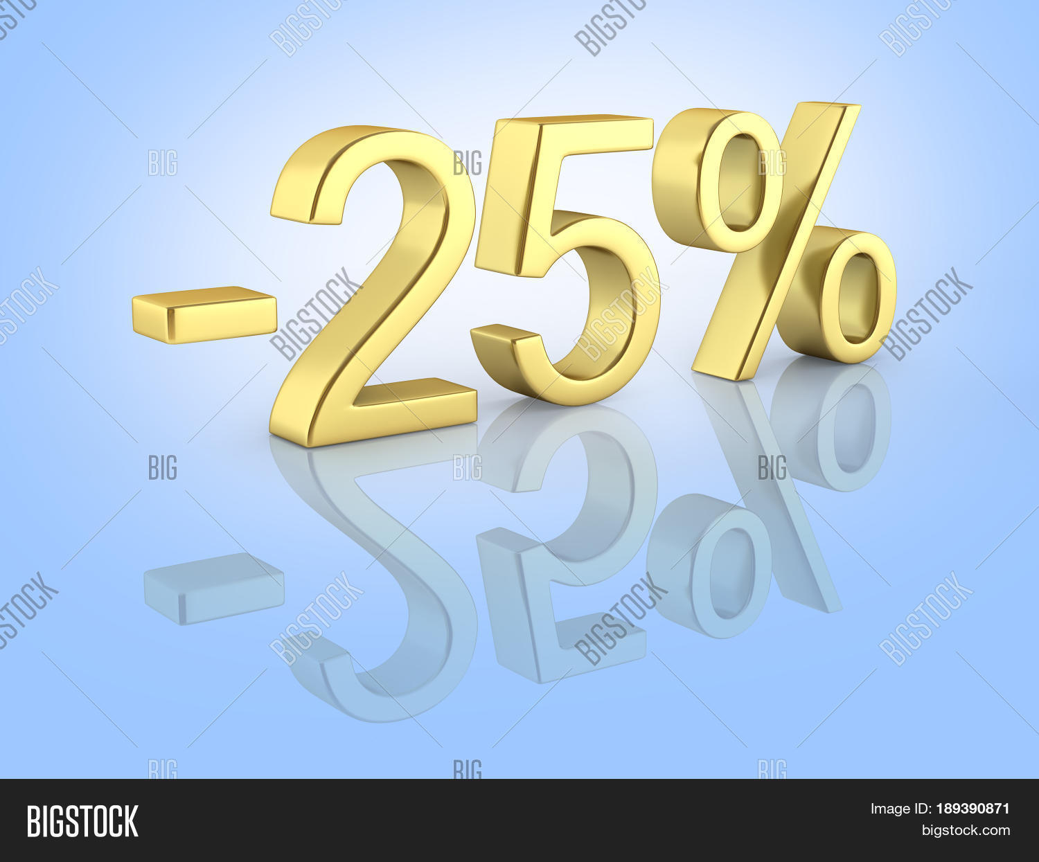 Gold Text 25 Percent Image & Photo (Free Trial) | Bigstock