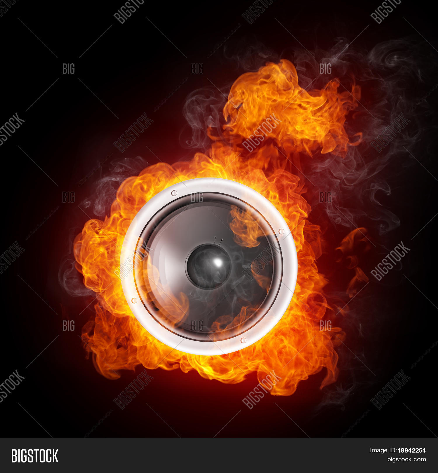 Loudspeaker On Fire Image & Photo (Free Trial) | Bigstock