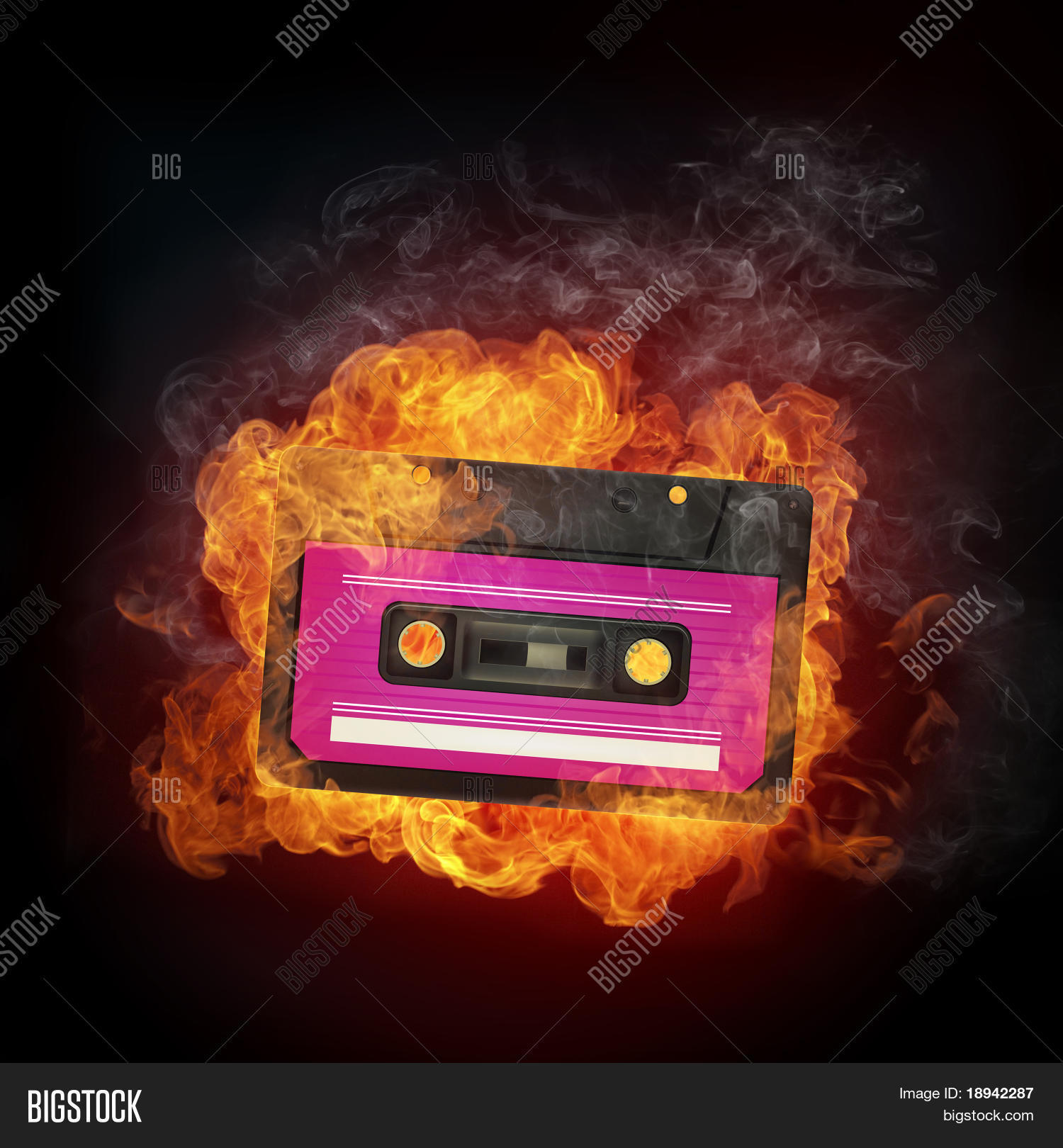 Audio Cassette Fire Image & Photo (Free Trial) | Bigstock