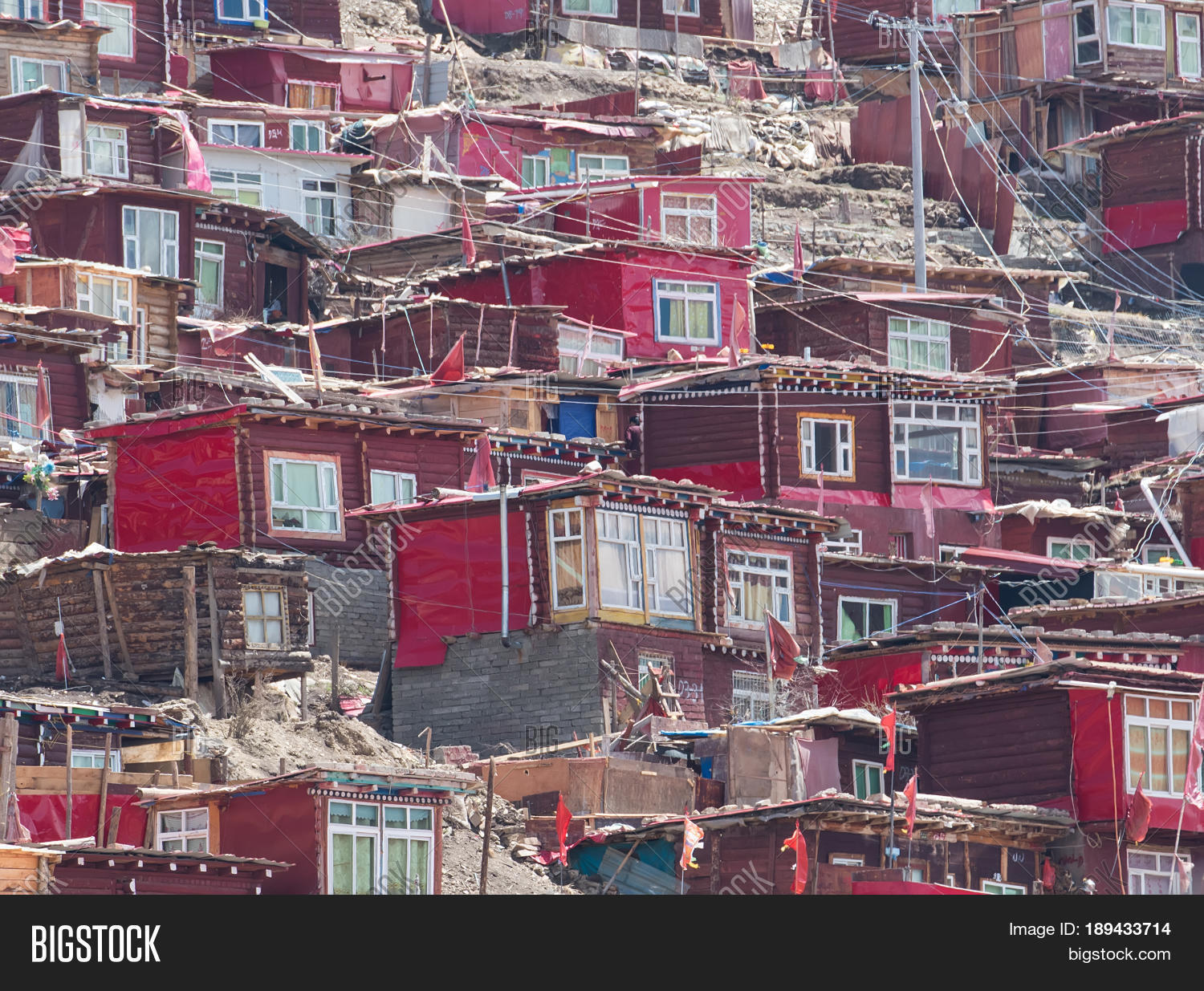 Red Village Monastery Image & Photo (Free Trial) | Bigstock