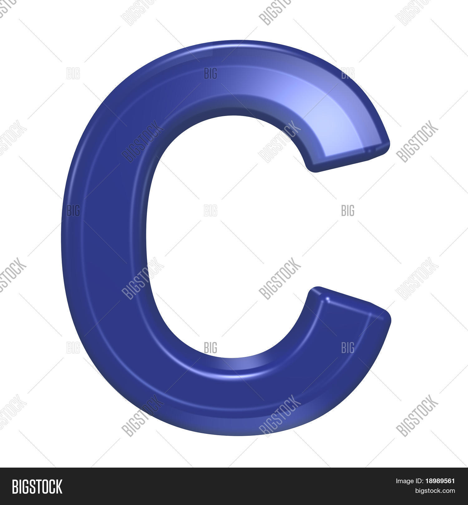 One Letter Blue Glass Image & Photo (Free Trial) | Bigstock