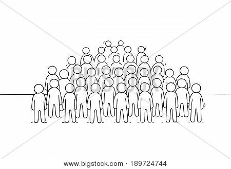 Sketch Many People Vector & Photo (Free Trial) | Bigstock