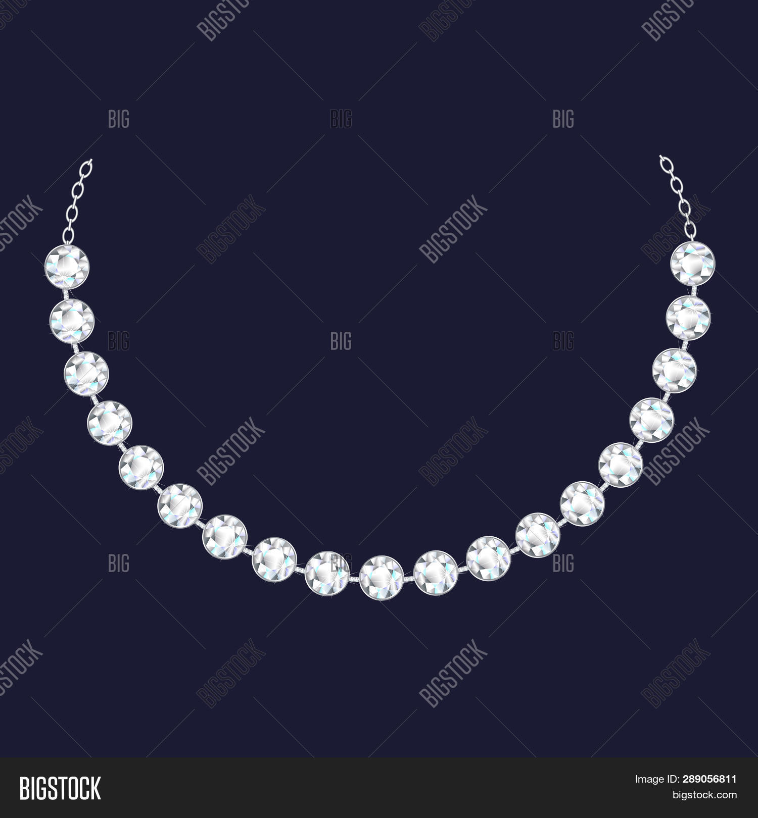 Diamond Necklace Icon Image & Photo (Free Trial) | Bigstock