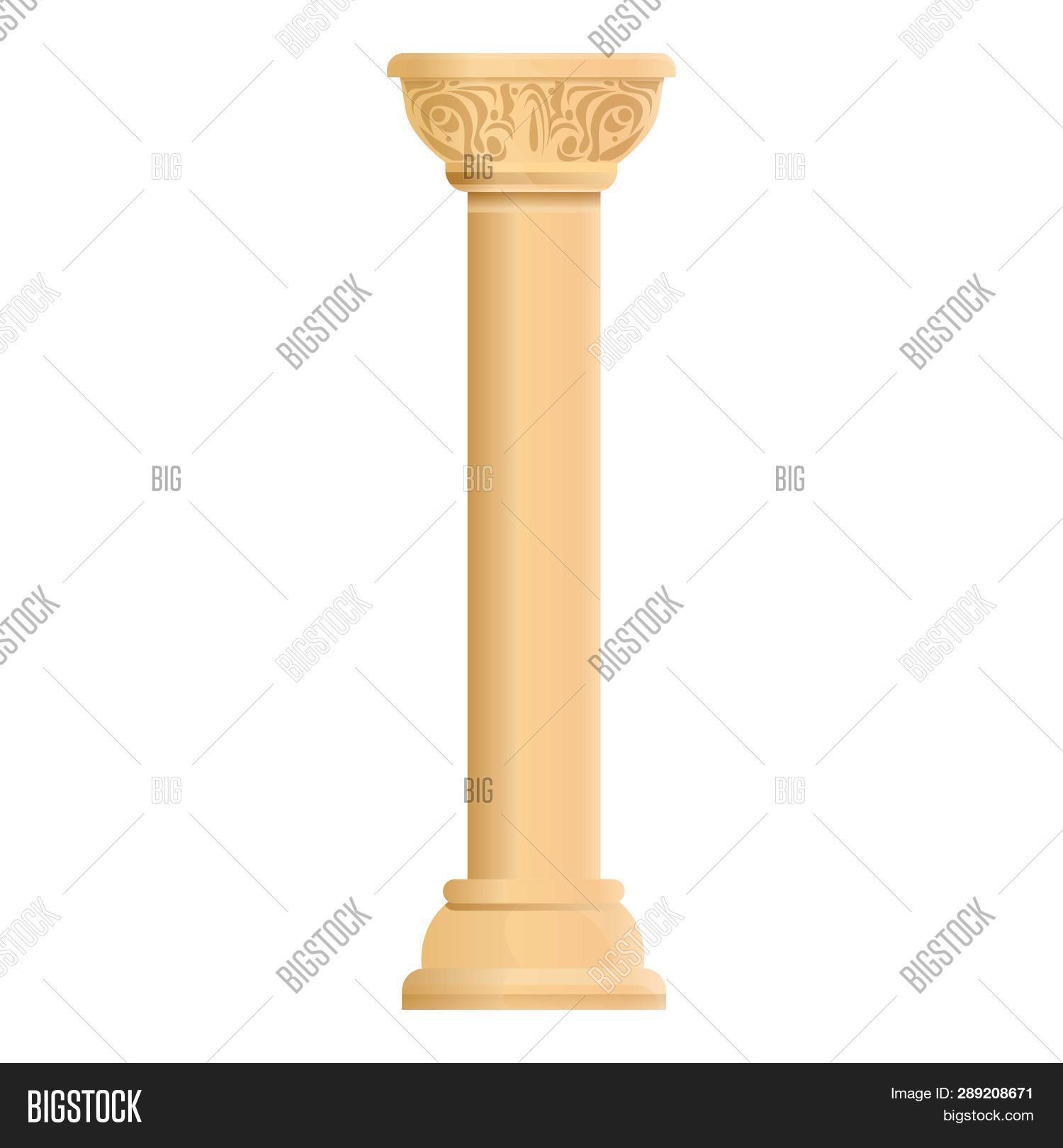 Antique Pillar Icon. Image & Photo (Free Trial) | Bigstock