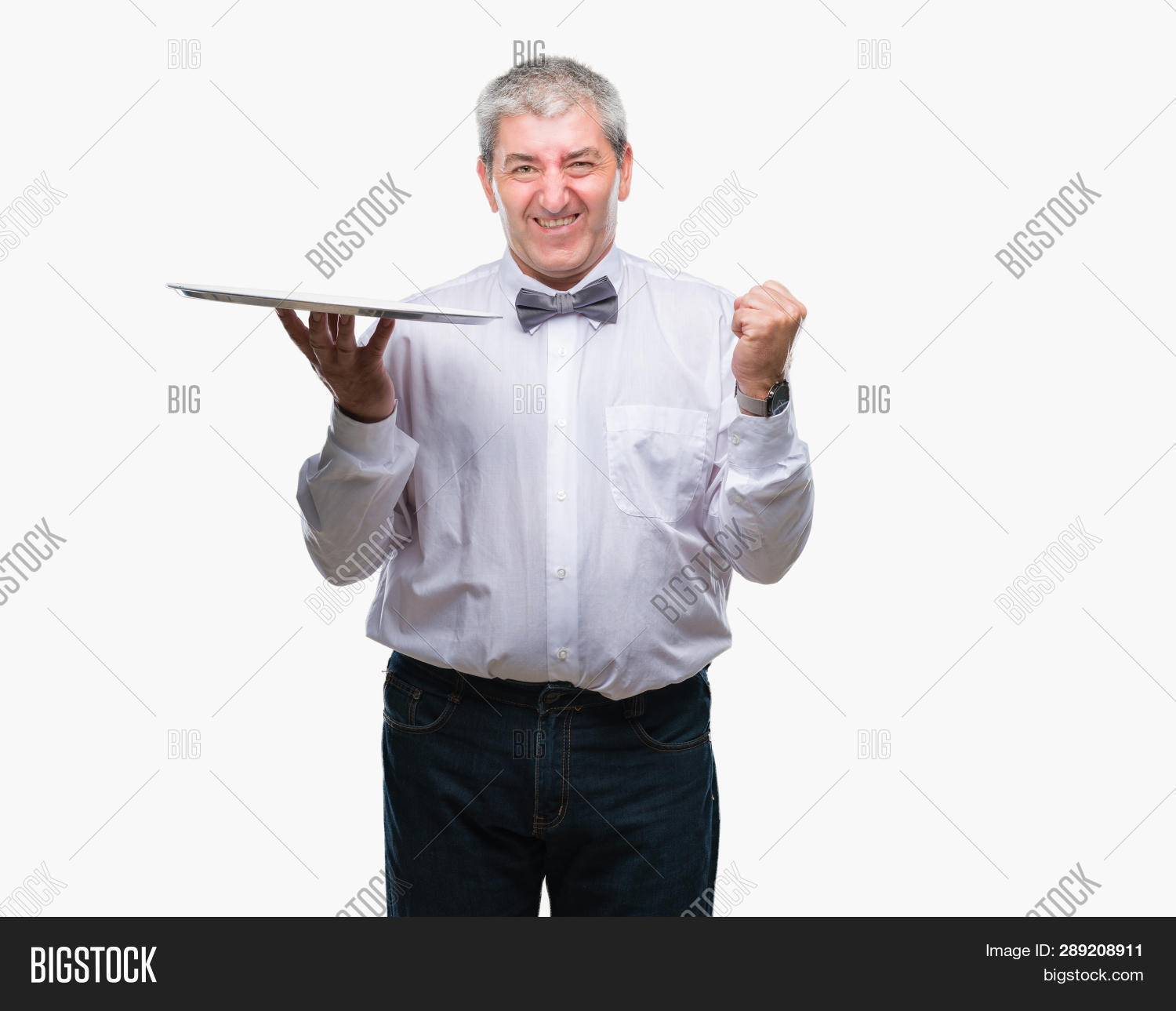 Handsome Senior Waiter Image & Photo (Free Trial) | Bigstock