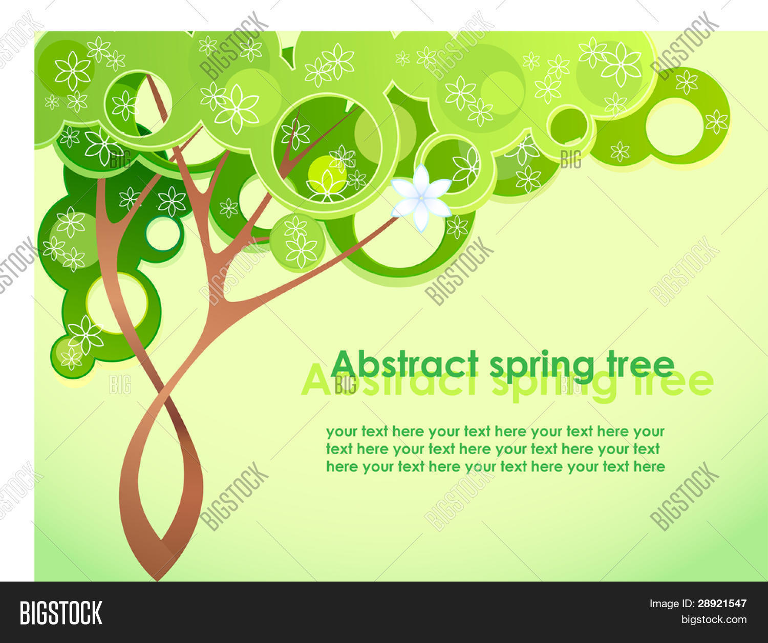Abstract Spring Tree Vector & Photo (Free Trial) | Bigstock