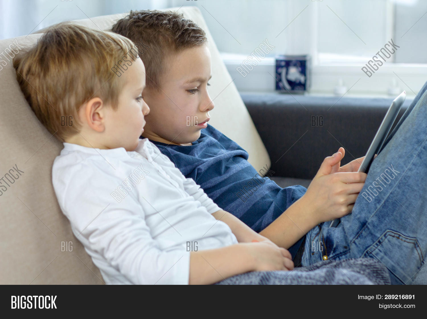 Two Kids Using Image & Photo (Free Trial) | Bigstock