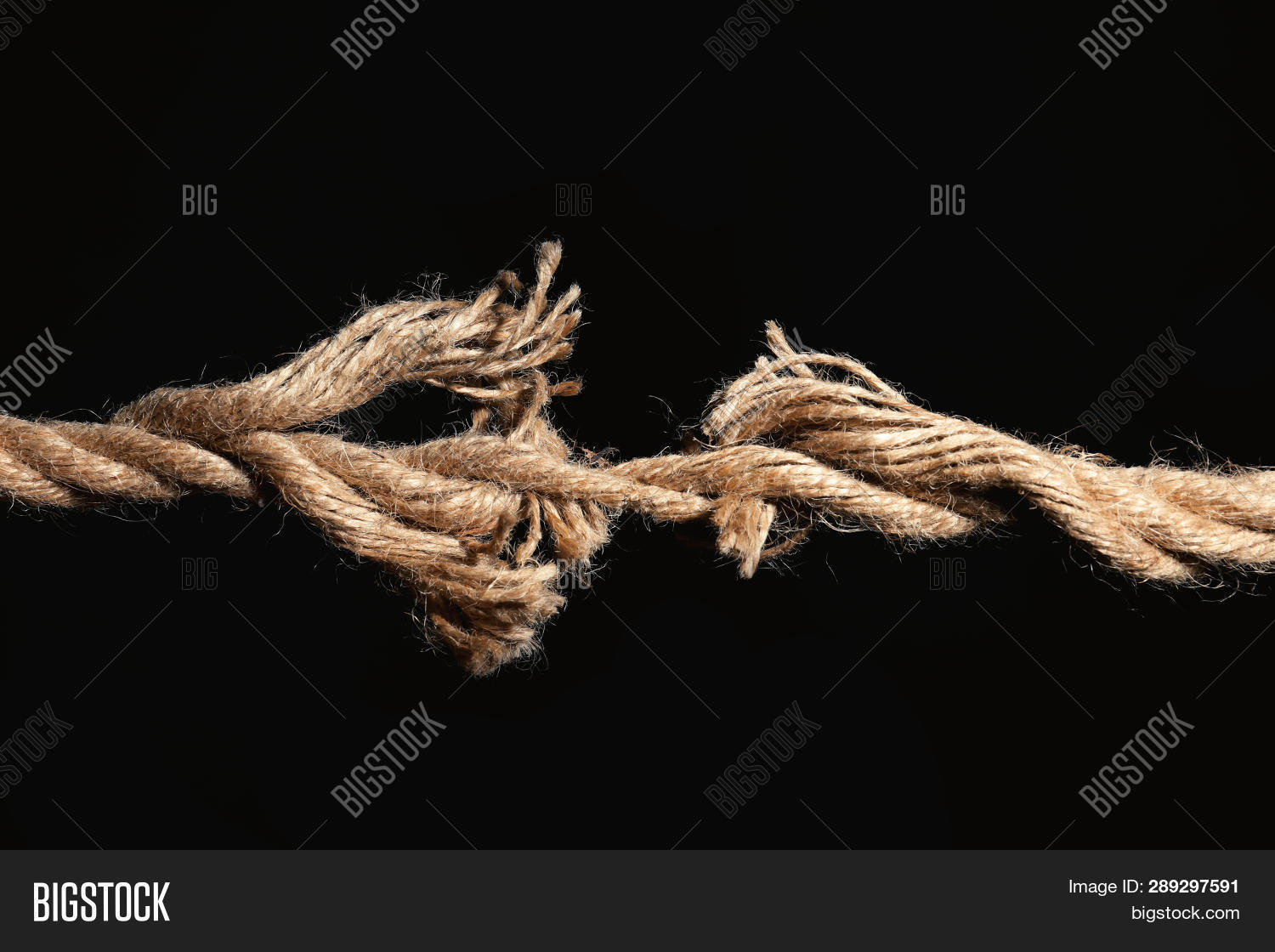 Rupture Cotton Rope On Image & Photo (Free Trial) | Bigstock