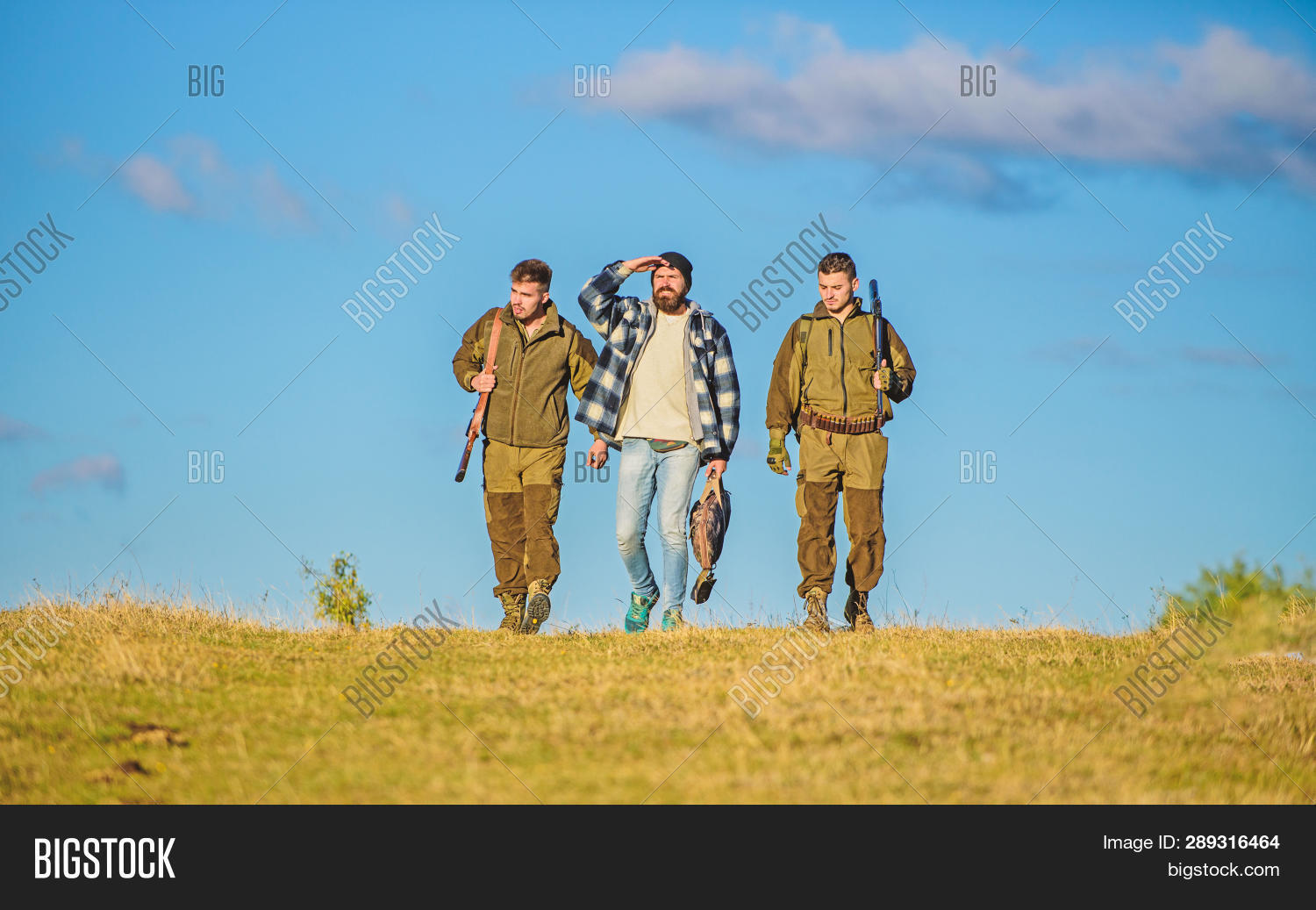 Hunters Guns Walk Image & Photo (Free Trial) | Bigstock