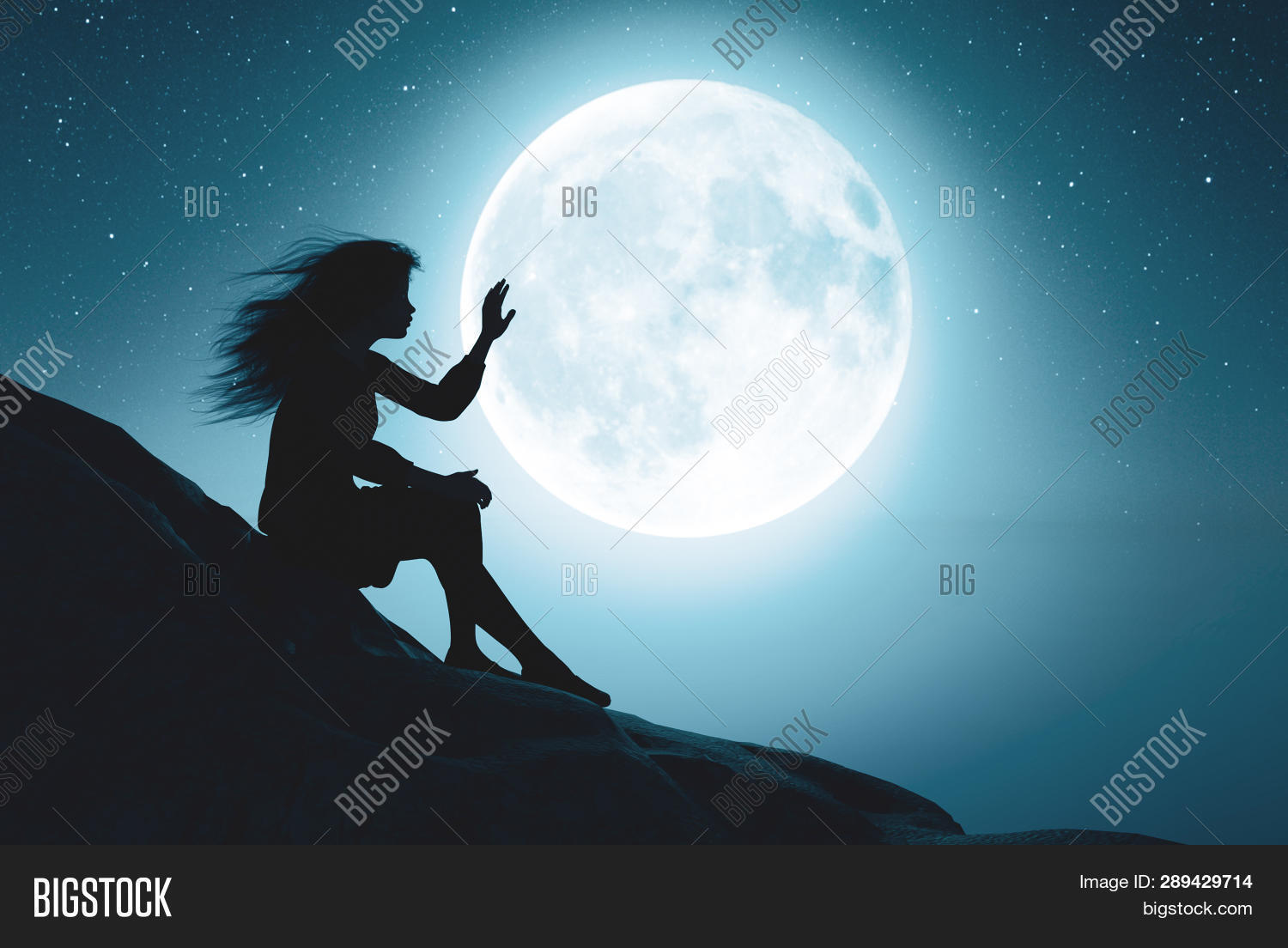 Alone Girl Touching Image & Photo (Free Trial) | Bigstock
