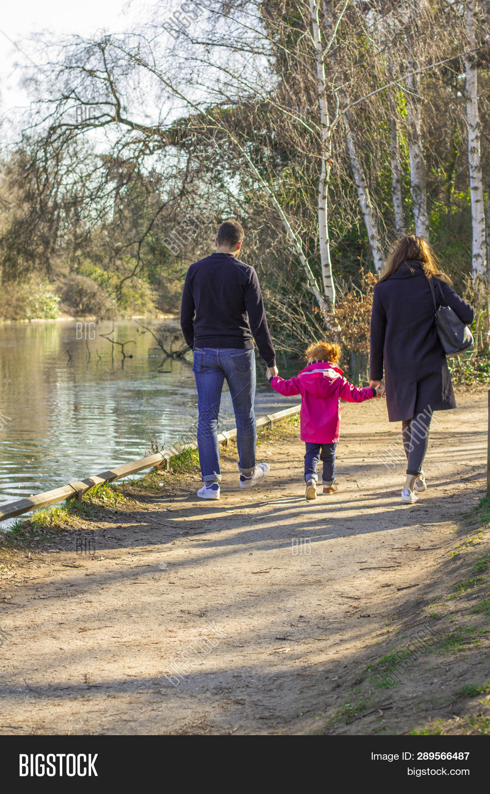 Family On Walk Park. Image & Photo (Free Trial) | Bigstock