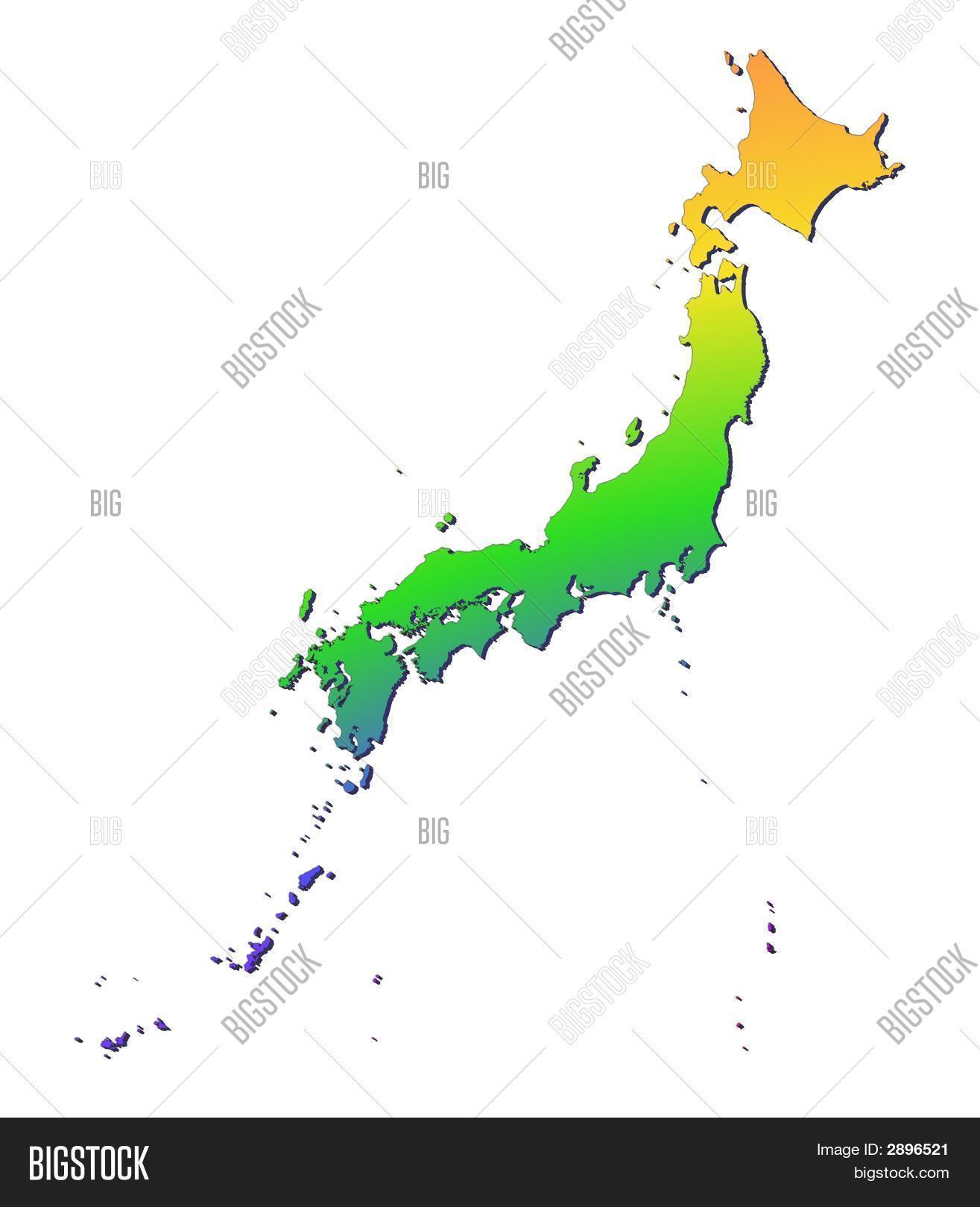 Japan Map Image & Photo (Free Trial) | Bigstock