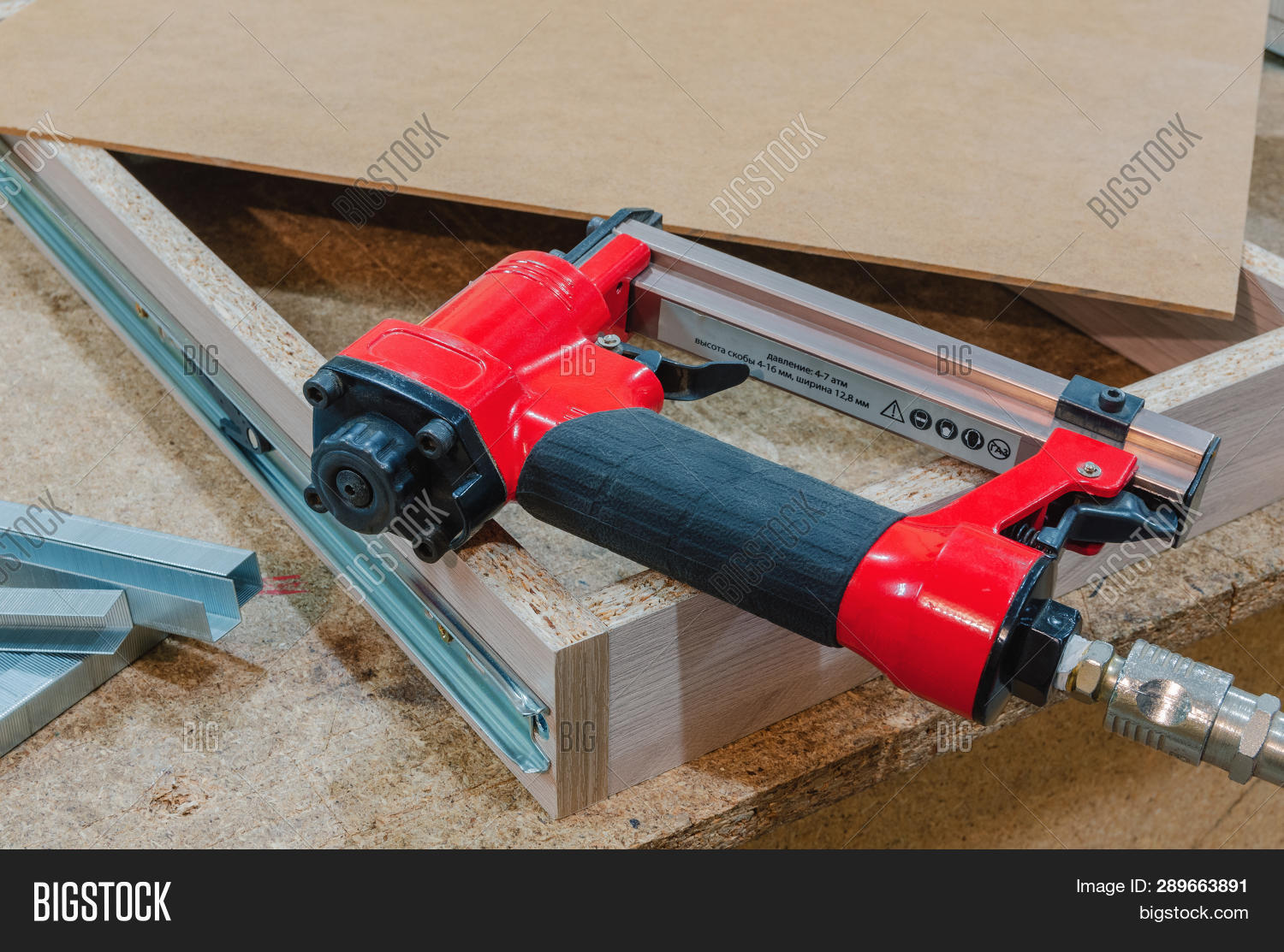 Red Pneumatic Stapler Image & Photo (Free Trial) | Bigstock